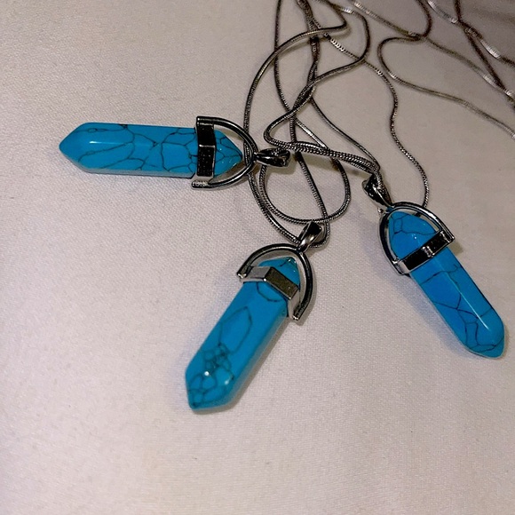 Hand Crafted | Jewelry | Bogo Treated Dark Light Blue Howlite Spider ...